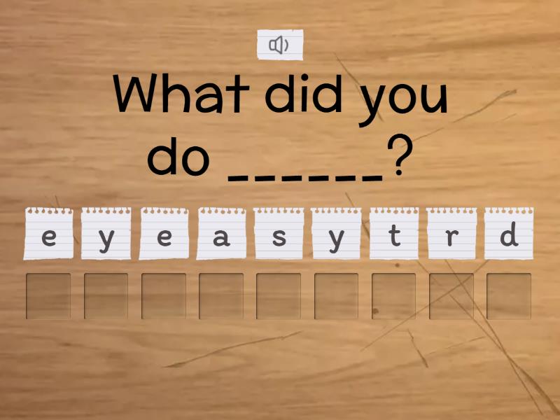SPELLING PRACTICE - Anagrama