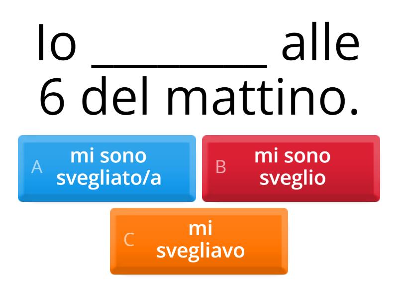 Verbi Riflessivi (Passato Prossimo) - Test