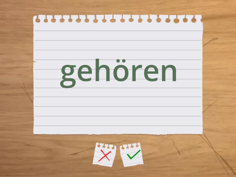 B2 Verben mit Präposition - Karten - Flash-Karten