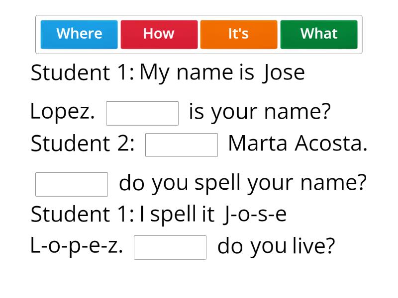 1L Lesson 1 Grammar-C - Missing word