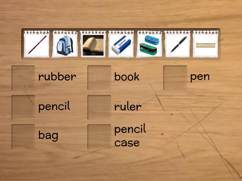School objects - Match up