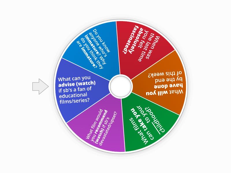 warm-up (before test) - Spin the wheel