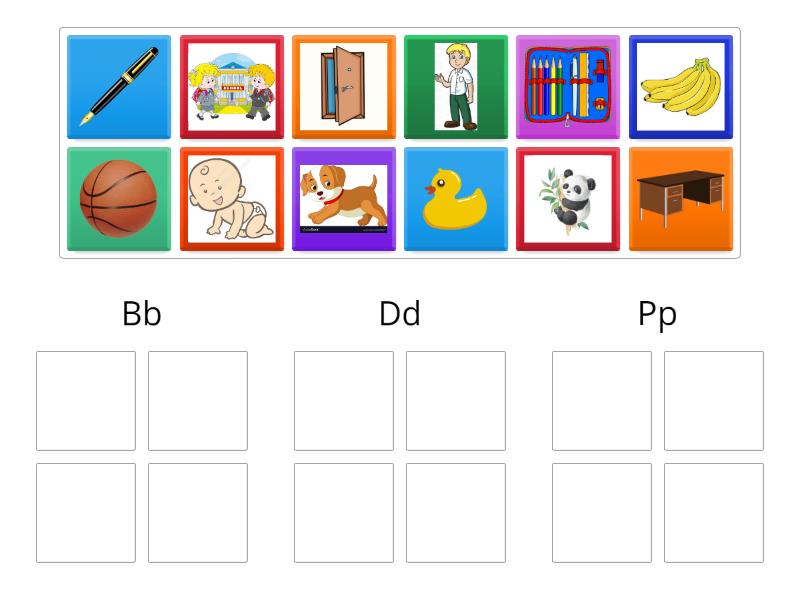 THE LETTER Pp - Group sort
