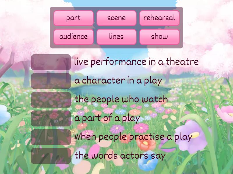 Own it 4 unit 0.1 music and theatre - Match up
