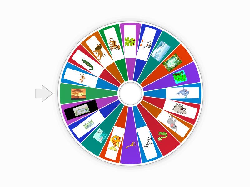 BINGO WILD ANIMALS - Spin the wheel
