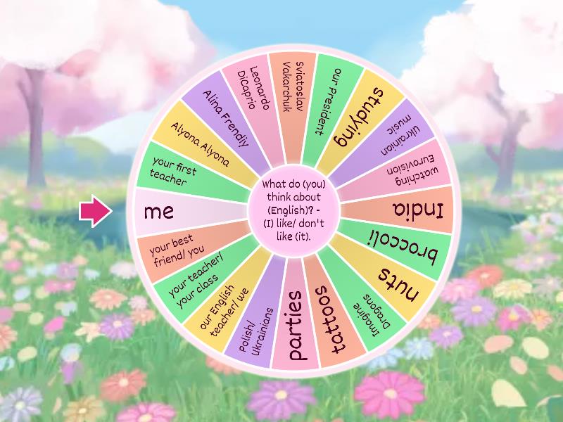 subject/ object pronouns speaking - Spin the wheel