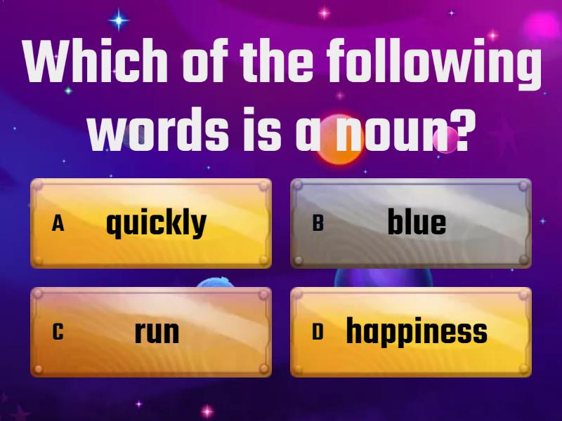 Noun - Quiz