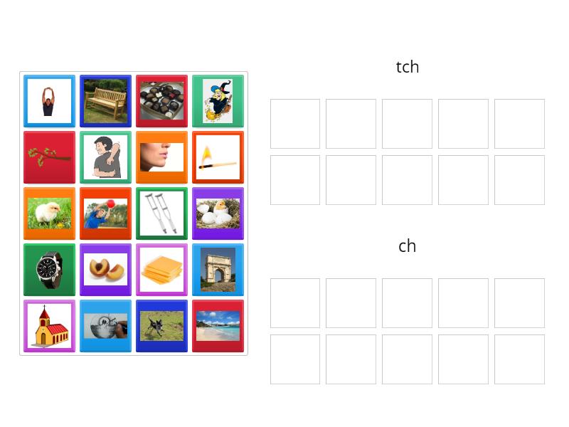 ch or tch sorting activity (2024) - Ordenar por grupo