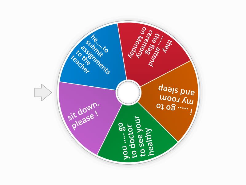 exercise ! - Spin the wheel