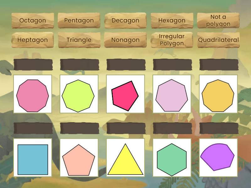 Mathematics 7 Polygons (matching type) - Match up