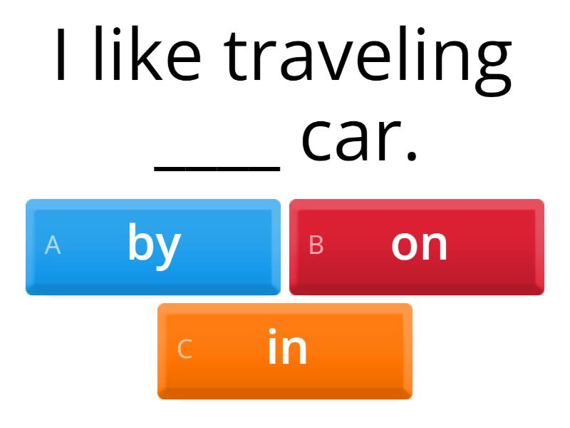 verbs for transport - Quiz
