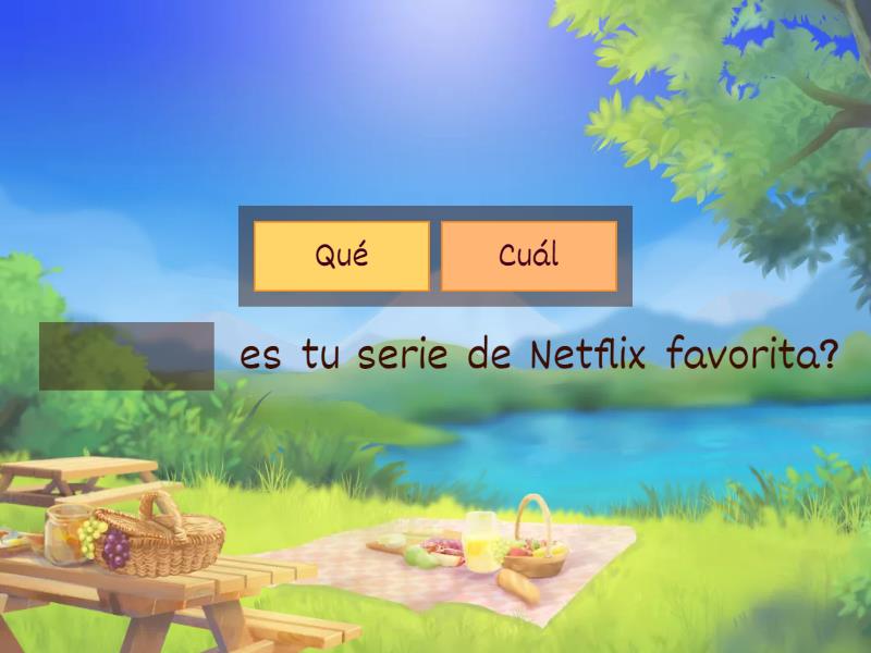 Que vs Cual - Complete the sentence