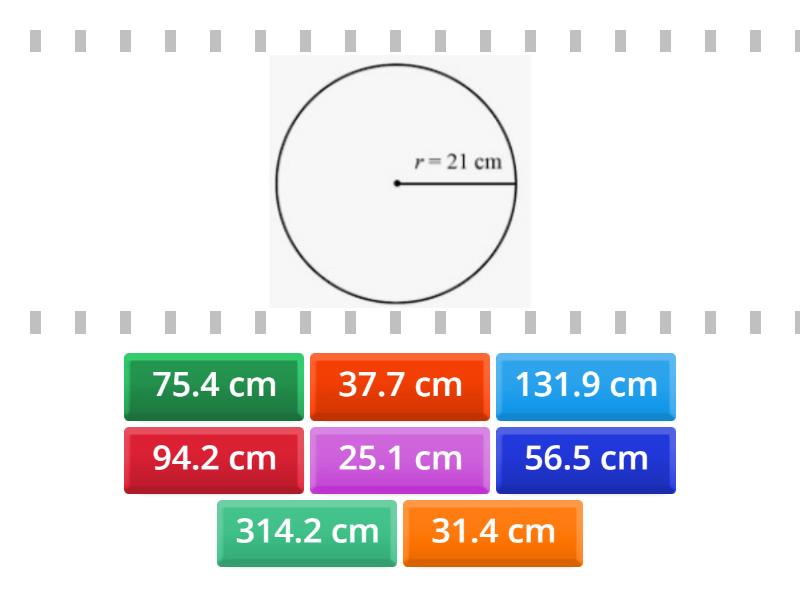 What's the Circumference? - Find the match