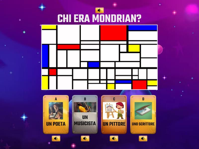 LINEE E COLORI DI MONDRIAN - Quiz