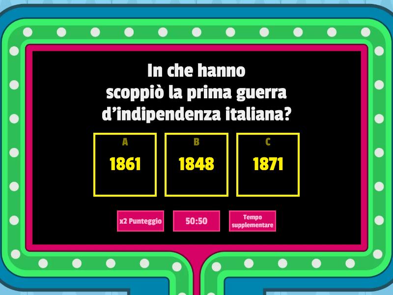 Risorgimento - Gameshow quiz
