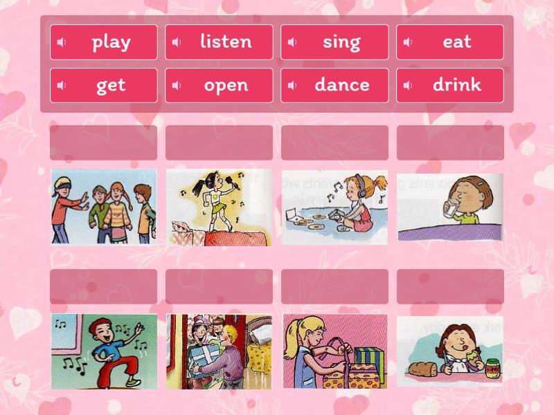 Present simple verbs - Une las parejas