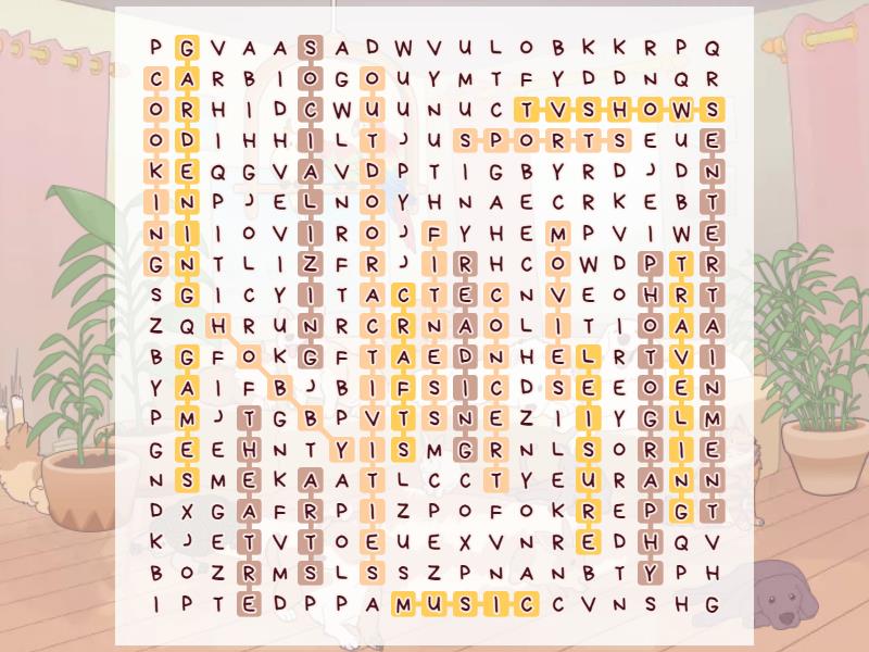 IELTS SCOUT UNIT 3 HOBBIES - Wordsearch