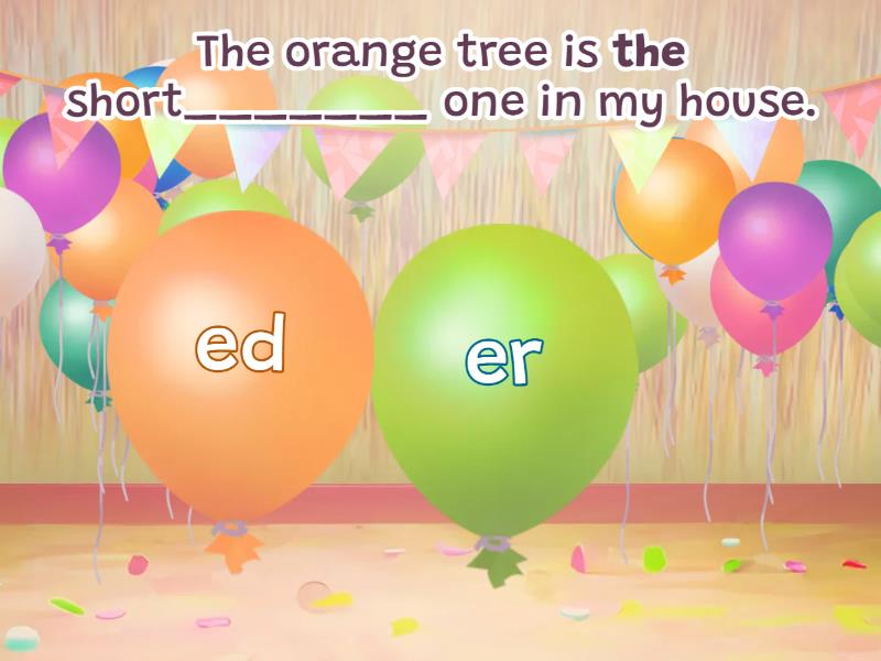 M4 Grammar-Adjectives (-er/-est) - Flying fruit