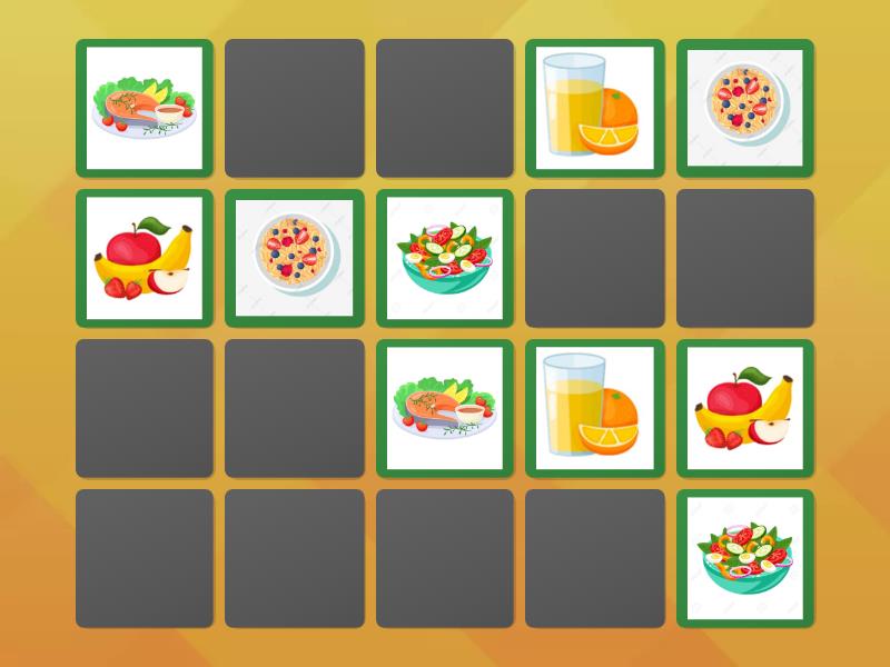 “Memorama saludable” - Matching pairs