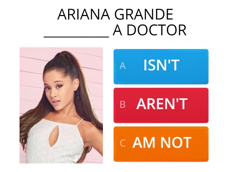 VERB TO BE NEGATIVE - Quiz