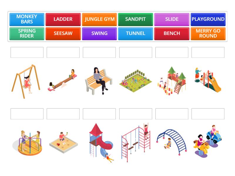 VISUAL ENGLISH 4 - UNIT 13 - PLAYGROUND - Match up