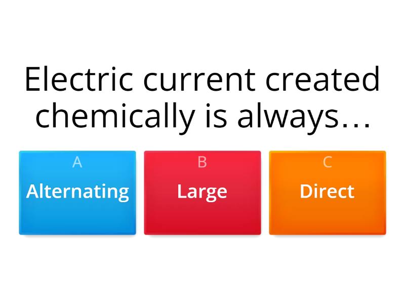 Mains electricity and Current - Quiz