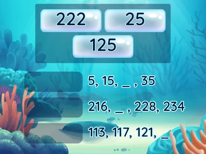 FIND THE MISSING NUMBERS - Match up