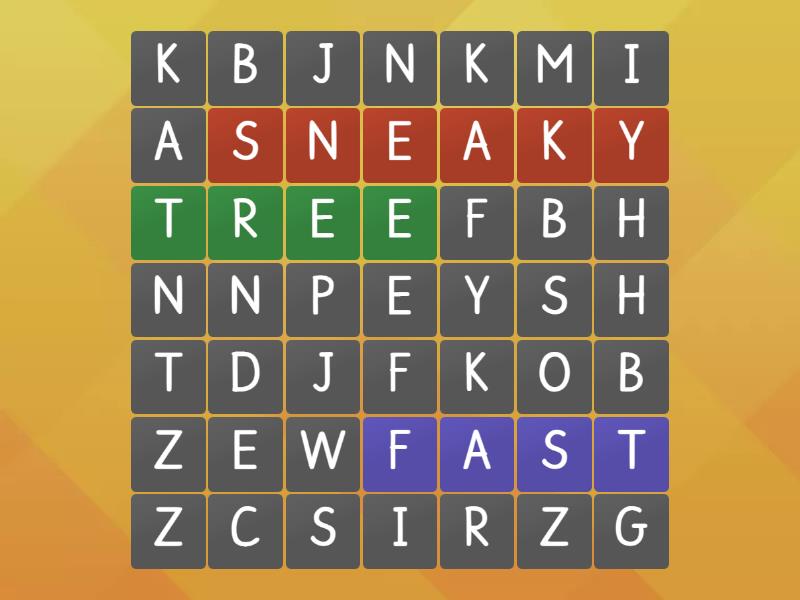Tree - Wordsearch