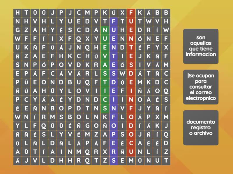 Tecnologias para la comunicacion - mateo - Sopa de letras