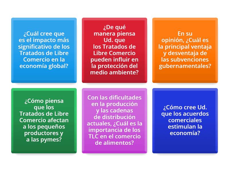 Conversación sobre Tratados de Libre Comercio (TLC) - Flip tiles
