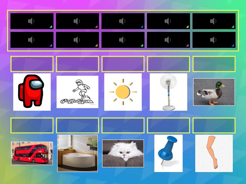 Phonics - unit 7 Team together - Match up