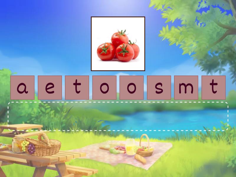 Fruit and Vegetables - Anagram