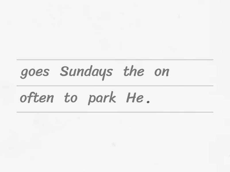 Spotlight 6 Module 4 Present Simple - Unjumble