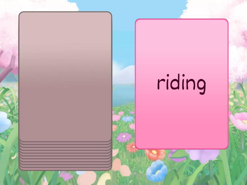 action verbs 2 - Speaking cards