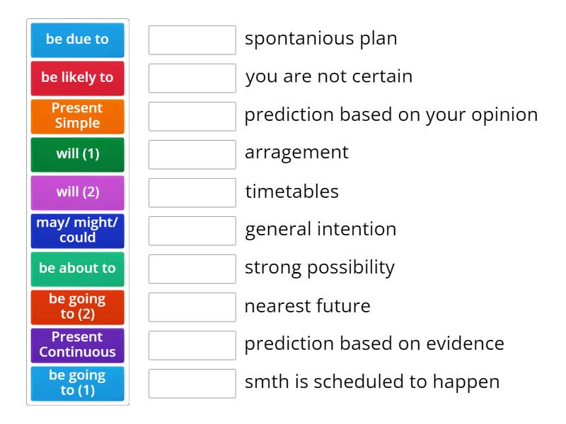 Future Forms B2 - Match up