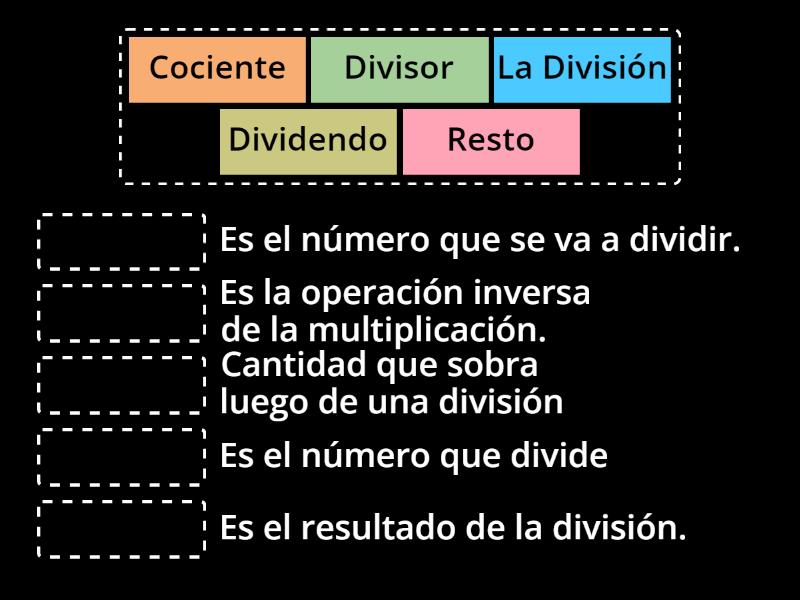 Conceptos de divisiones - Match up