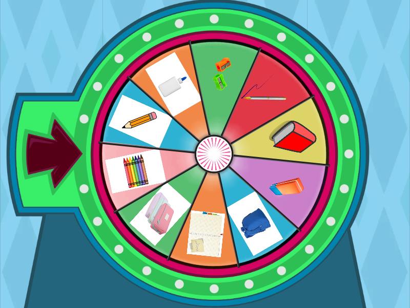 School Objects - Rueda aleatoria