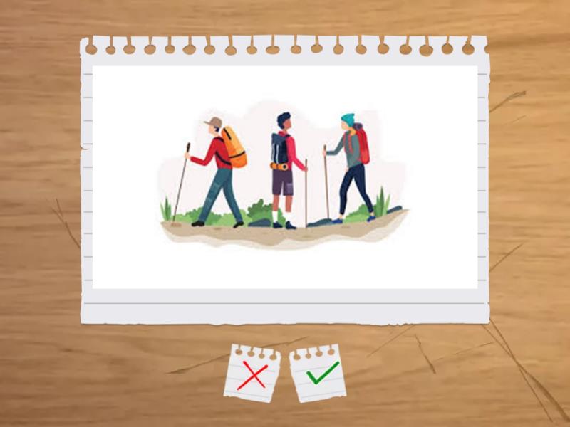 Steps of Hiking - Flash cards