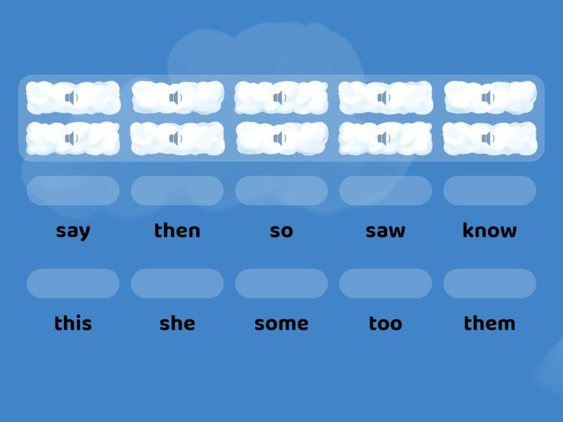 Sight Words Level 4 Part 1 - Une las parejas