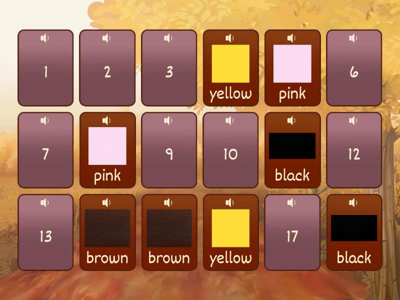 Colours_Memory - Matching pairs