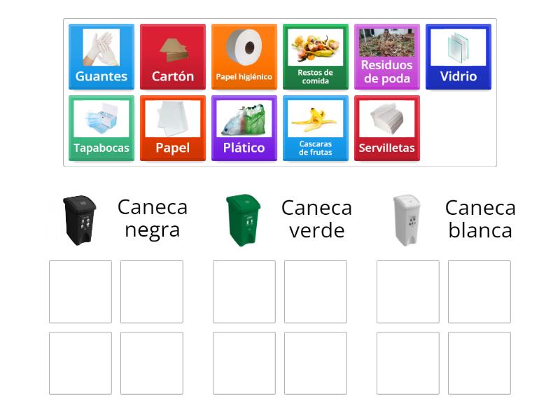 ¿Conoces el código de colores? - Ordenar por grupo