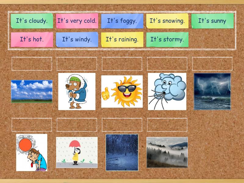 5th grade weather - Une las parejas