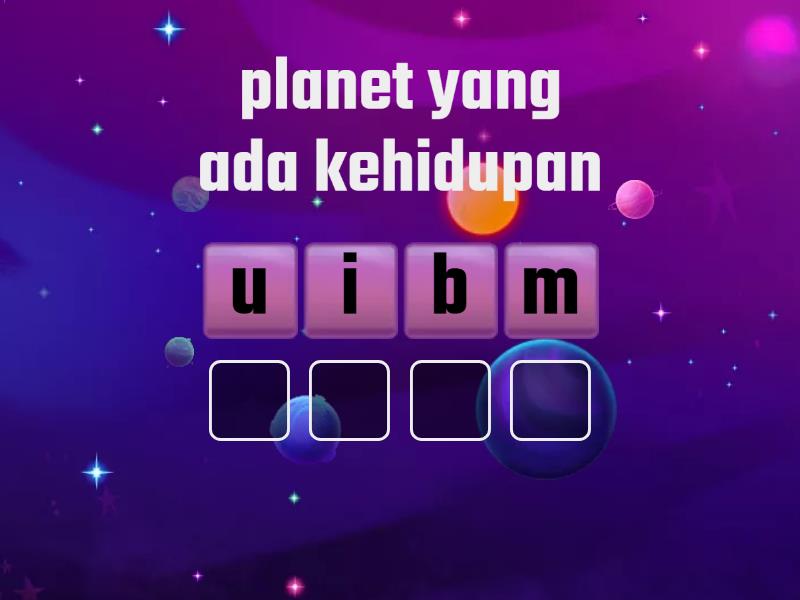 ciri khas planet - Anagram