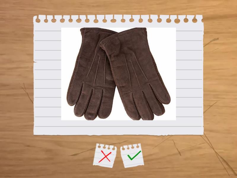 Winter clothes - Flash cards