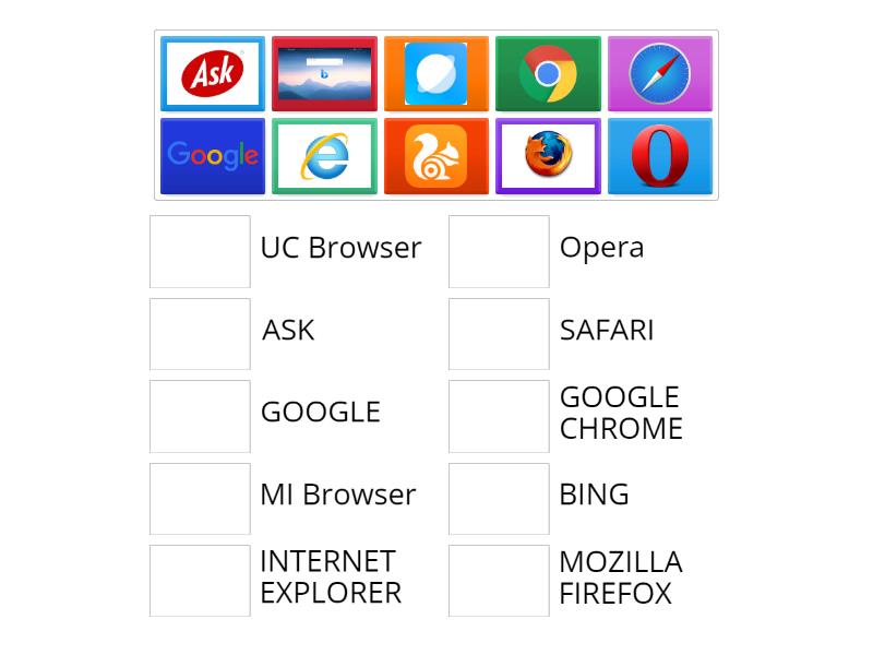 Jenis-Jenis Peramban dan Search Engine - Match up Jenis-Jenis Peramban dan Search Engine - Match up