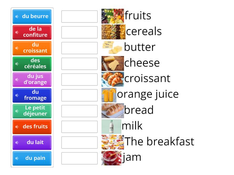 Le petit déjeuner - Match up