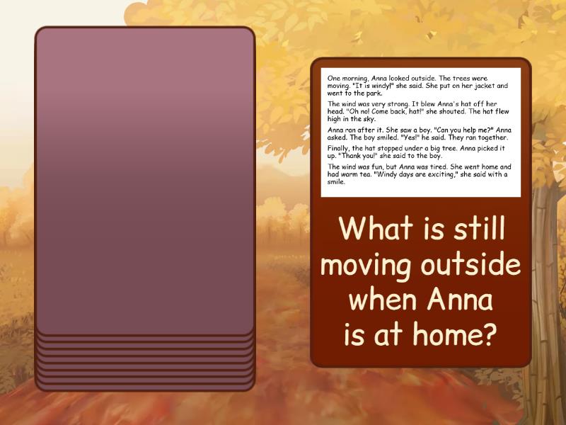 Windy day - Speaking cards