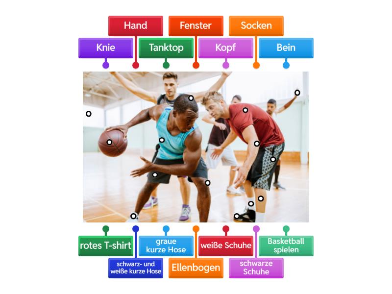 Sport, Body Parts, Clothing - Labelled diagram