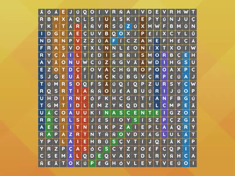 geografia - Wordsearch