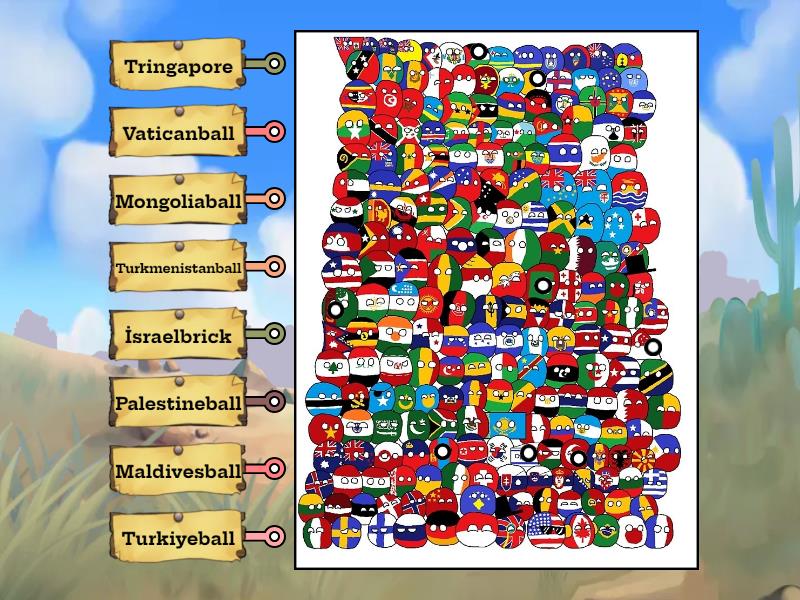 Countryballs - Diagrama con etiquetas
